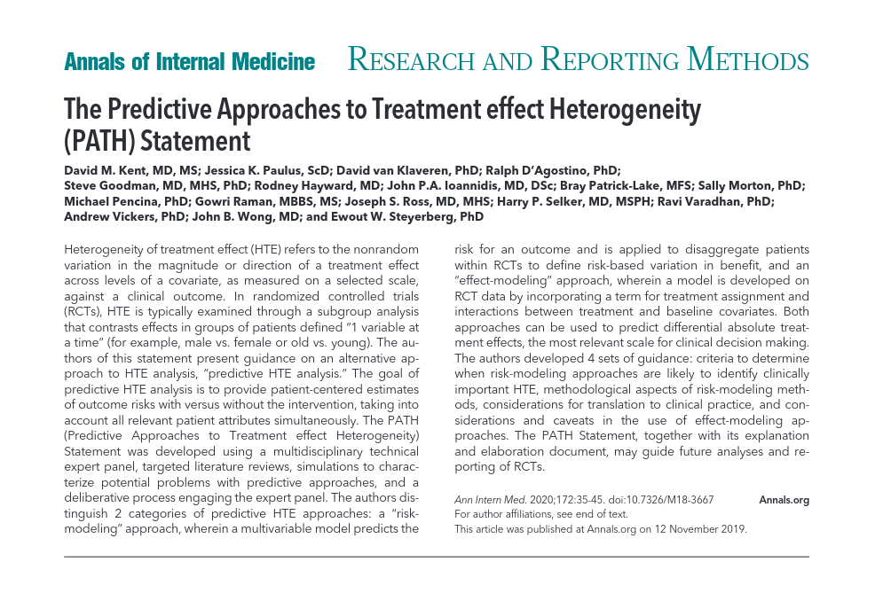 Treatment effect heterogeneity